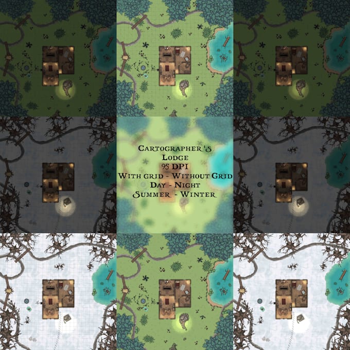 Create a battle map pack for your ttrpg by Theodorandrei | Fiverr