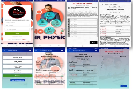 Make lms website and quiz app mcq and fill in the gap by Rafiqulislam248 | Fiverr