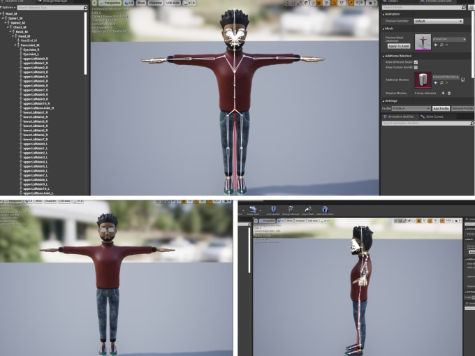 Rig your model for unreal engine by Animation__3d | Fiverr