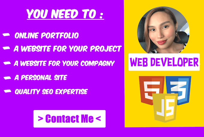 Make you a site in html, css, js by Sarah_beauchamp | Fiverr