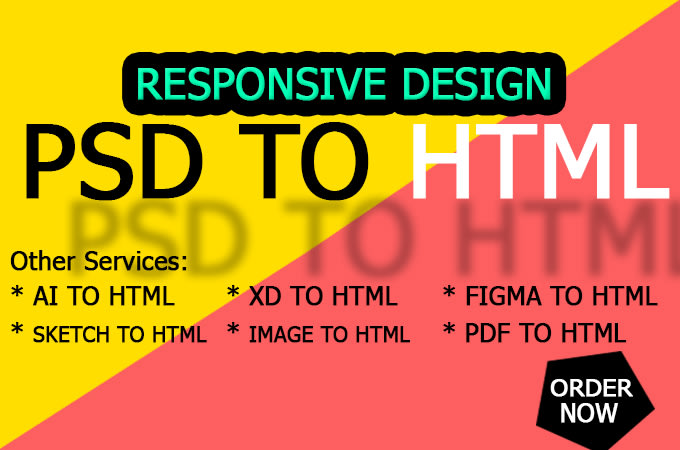 Convert psd to html, xd to html, figma to html,sketch to html by Robiul ...