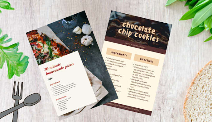 Design recipe card, menu card, menu design, restaurant flyer by ...