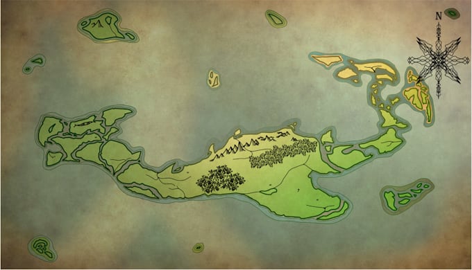 Make a custom fantasy map by Themechanic243 | Fiverr