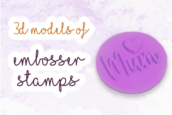 Create 3d printable embosser stamp with your design by Kamzkussaiyn ...