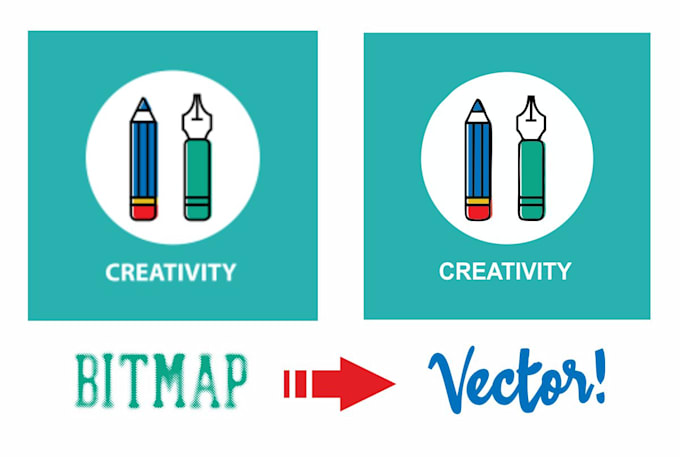 Make your bitmap logo or artwork in vector file form by Angelismyk | Fiverr