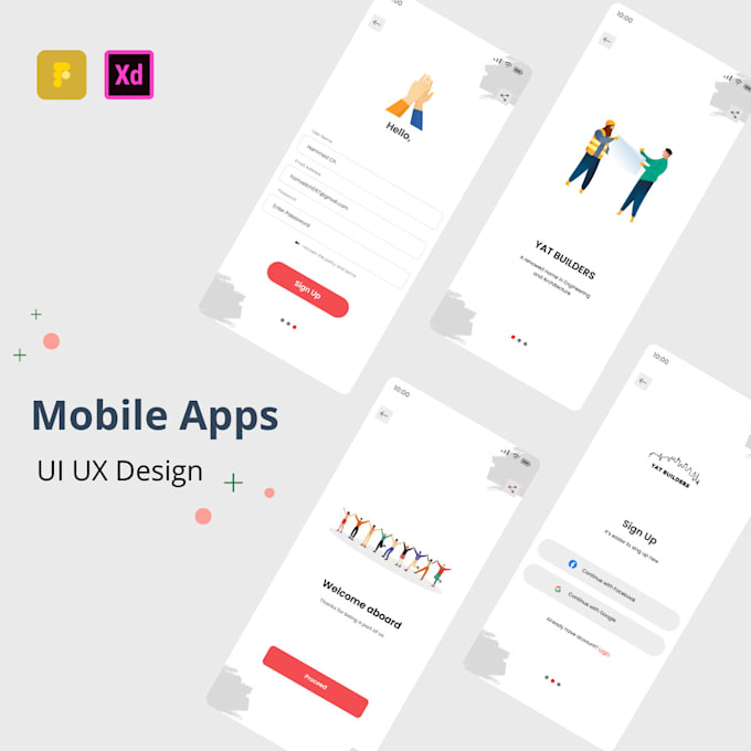 Design stunning ui ux for mobile and web app by Hammad_ch97 | Fiverr
