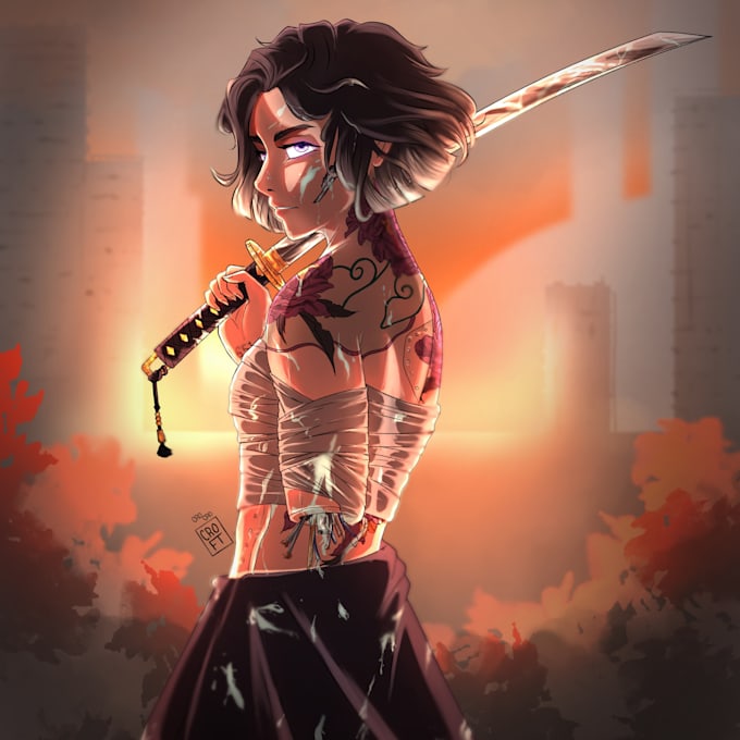 Design your oc, fan art or concept arts in my style by Dianacroft | Fiverr