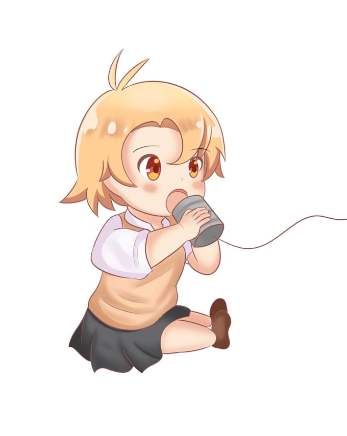 A very cute chibis full body by Shinnobuu | Fiverr