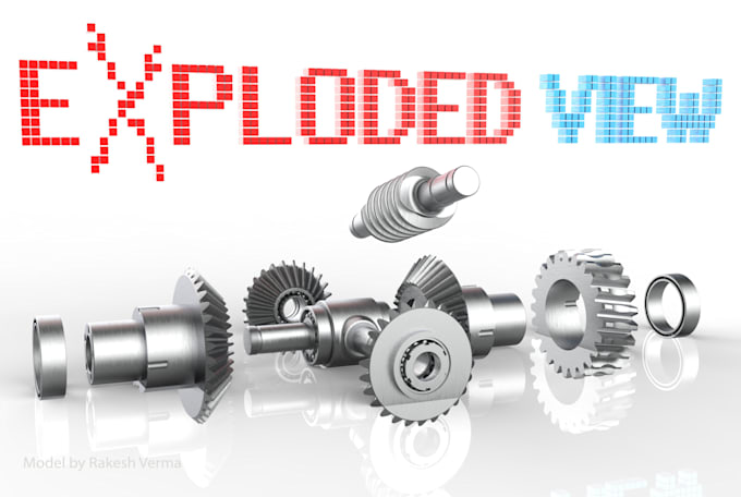 Make exploded view image with bom for your product by Sp_design_ | Fiverr