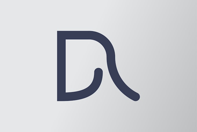 Create simple initial logo design by Desainerlokal | Fiverr