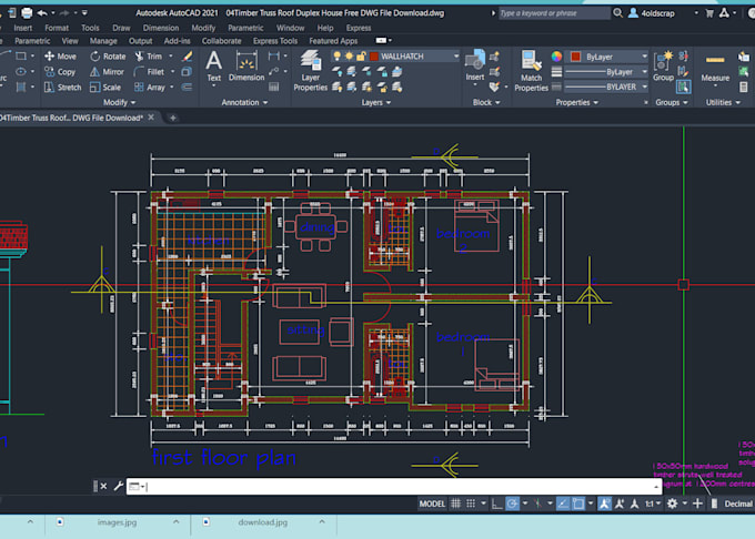 Make 2d autocad drawing and analysis of same on structural design by ...