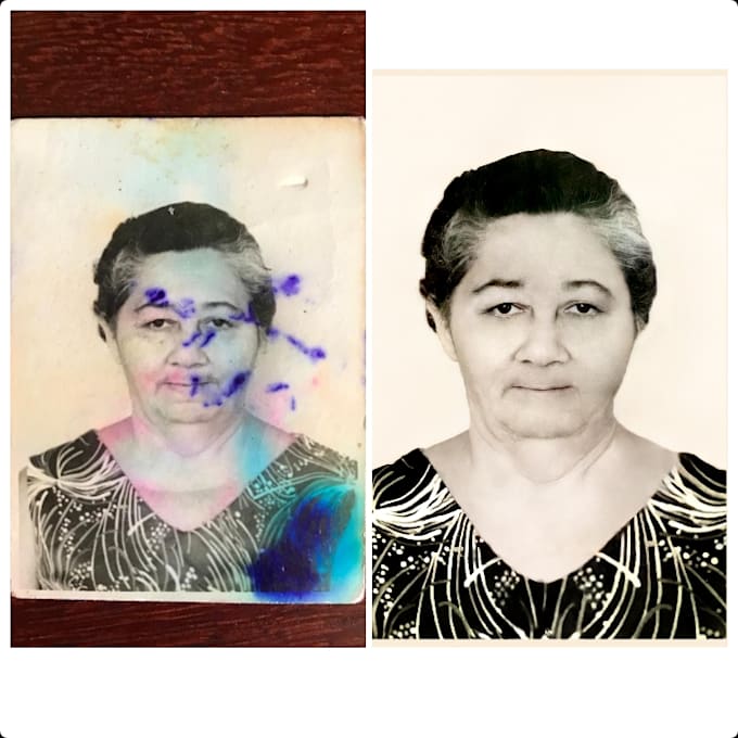 Restore your old photo vou restaurar sua foto by Beatrizzrn | Fiverr