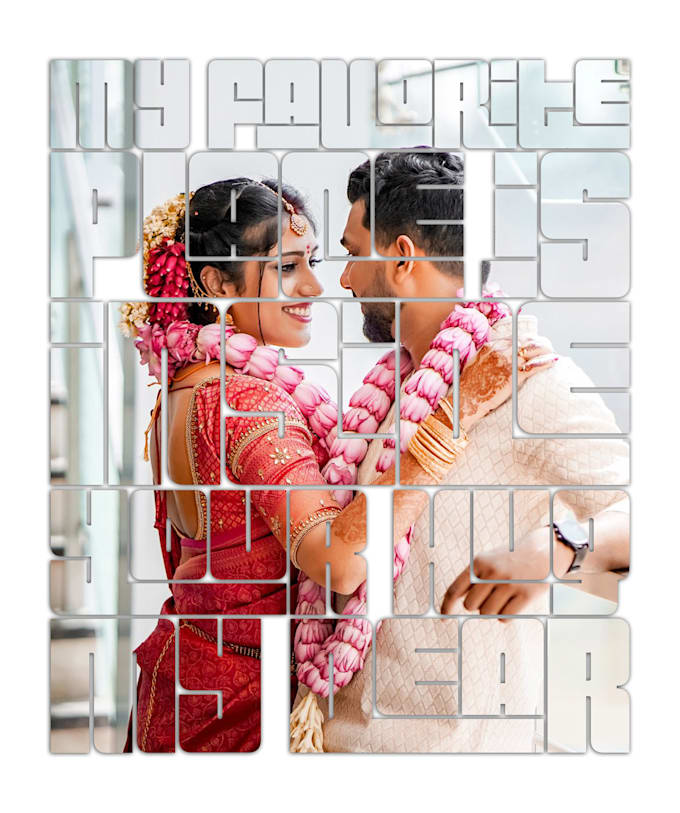 Create a typo mosaic collage photo by Prasanthpras84 | Fiverr
