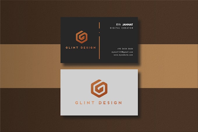 Professional and creative business card design by Glint_design | Fiverr