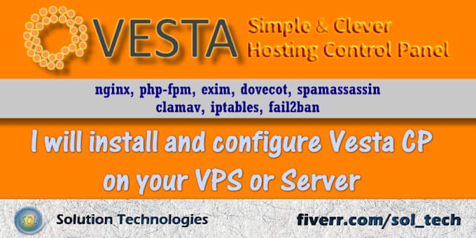 Install vesta cp on your server by Sol_tech | Fiverr