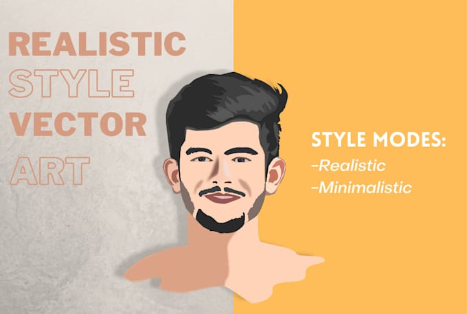 Draw realistic and minimalistic vector portrait illustration by Shafin ...