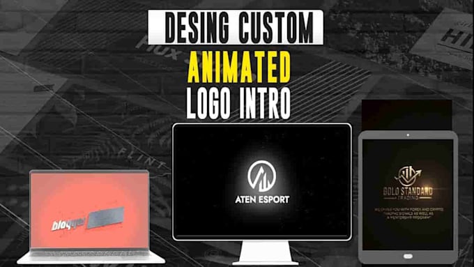 Design custom animated logo intro by Bossgrafx | Fiverr