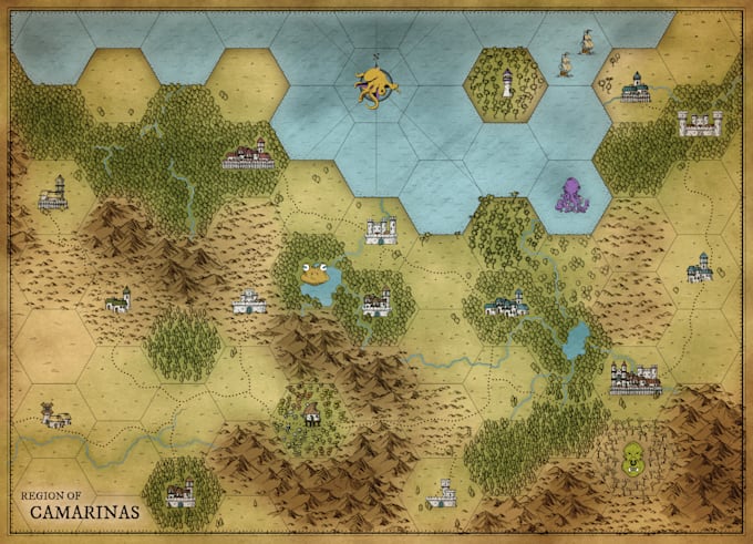 Make gridded fantasy maps by Readymaps | Fiverr