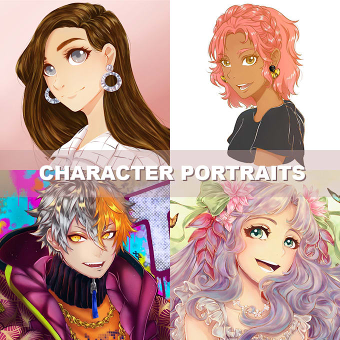 Draw stylised character portraits by Xz_art | Fiverr