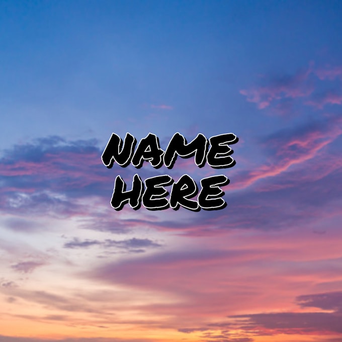 Make you a custom profile picture with any name on it by Infinity2572 ...