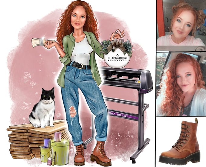 Create custom portrait, portrait logo design by Laaw21 | Fiverr