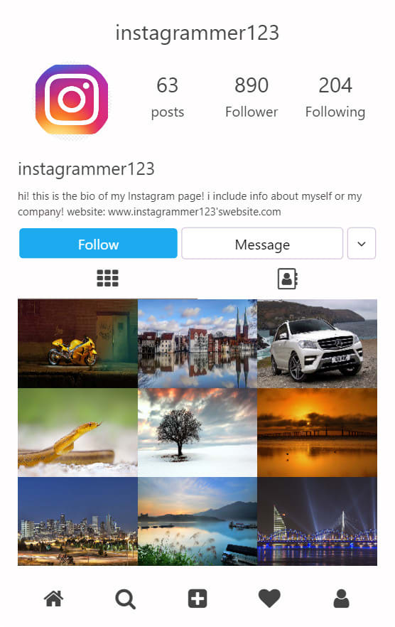 Create a personalized instagram account for you by Mummymocha | Fiverr