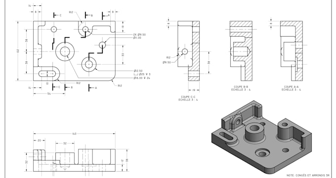 Do 2d and 3d modeling by Jsauriol | Fiverr