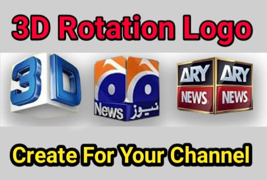 Create a 3d rotation logo animation gif by Nazik81 | Fiverr