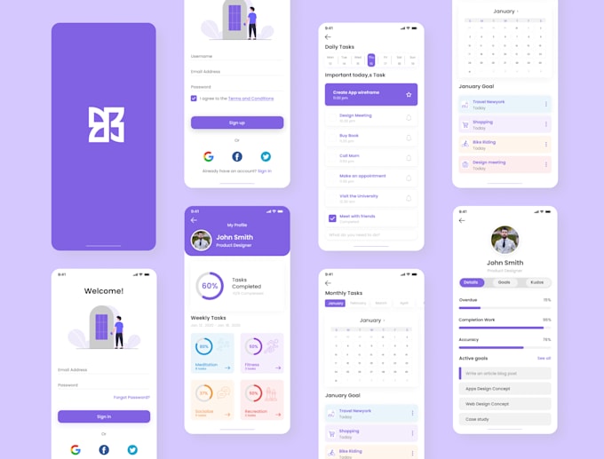 Design mobile app ui ux for android and ios by Jahedjubin | Fiverr