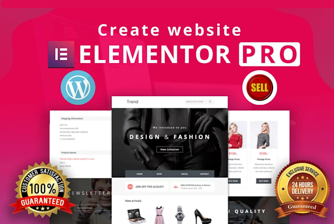 Build landing page design or responsive website design using elementor by Shuzon_hossen | Fiverr
