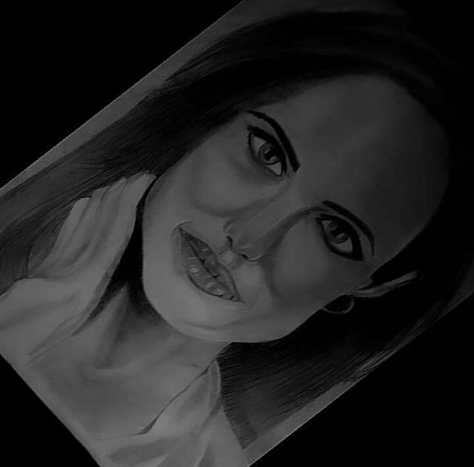 Draw beautiful pencil sketch portrait from a photo by Alinariaz11 | Fiverr