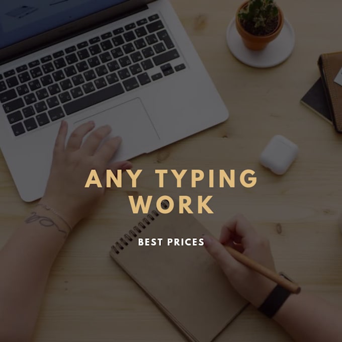 Do all your typing work by Manavshinde | Fiverr