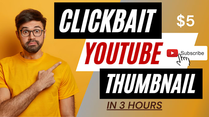Design clickbait youtube thumbnail by Bhp507 | Fiverr