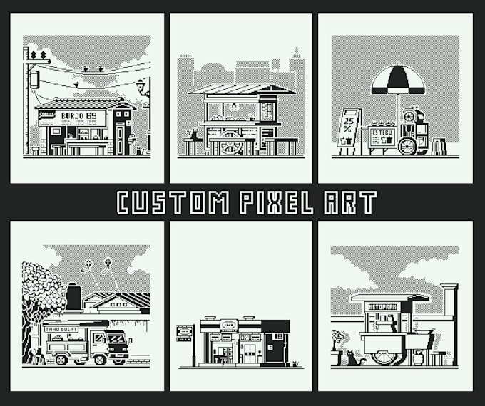 Create 1 bit pixel art for you by Basunoo | Fiverr