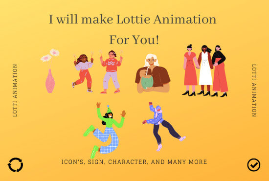 Make lottie icons, characters, signs animation by Naman1322 | Fiverr