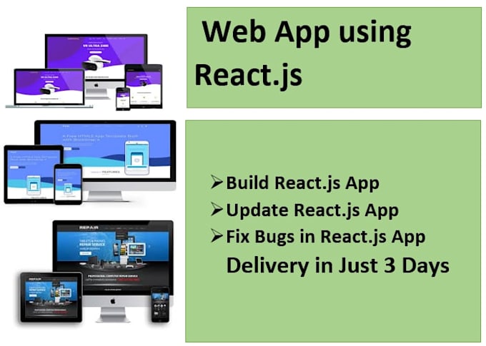 Create web apps front end using react by Waqasbinnazir | Fiverr