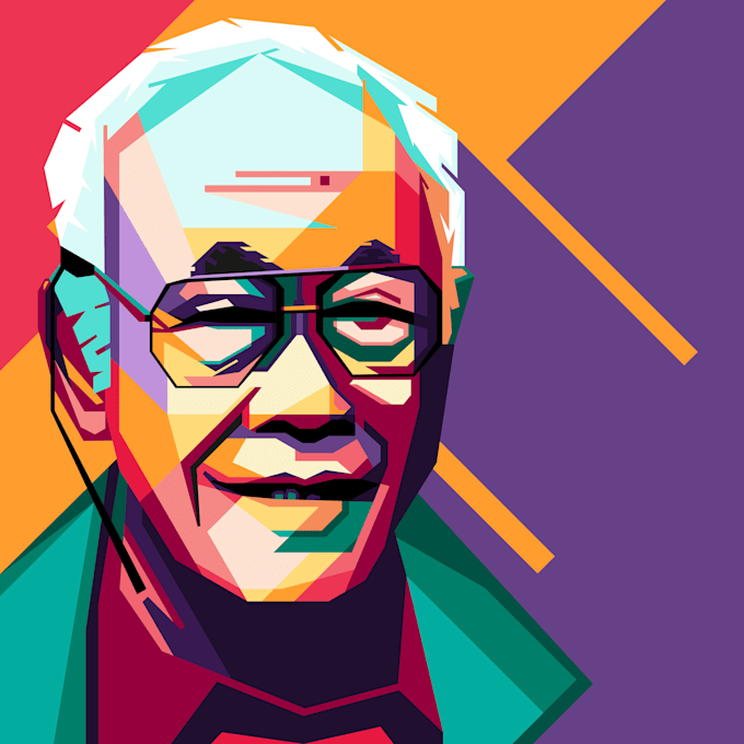 Make colorful wpap vector from photo by Disenstore | Fiverr