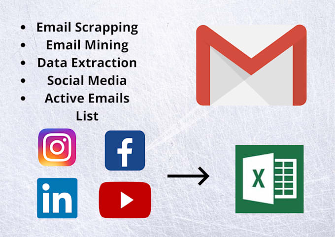 Scrape targeted active emails from any social media by Shreyaparab | Fiverr