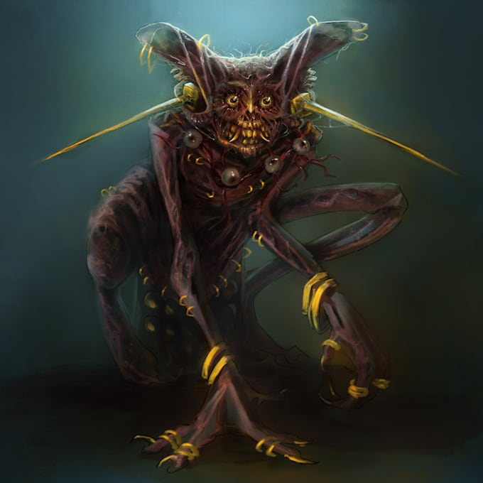 Design and illustrate fantasy creatures and monsters by Deadlydaemon ...