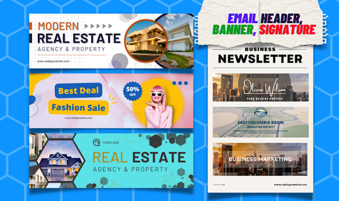 Design email header and web banner ads for your business marketing by ...