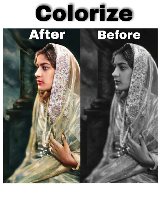 Colorize and restore your old photos by Vcreation01 | Fiverr