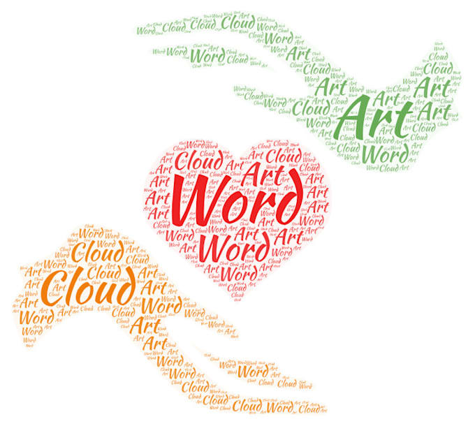 Do any shape of word art ,typography design,cloud word by Alisahi32 ...