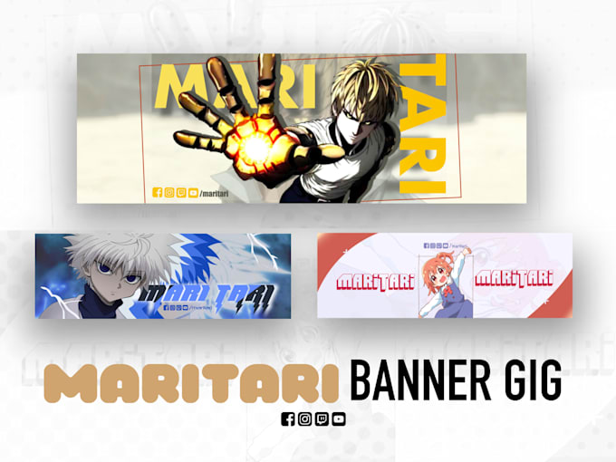 Design an anime banner by Maritari_ | Fiverr