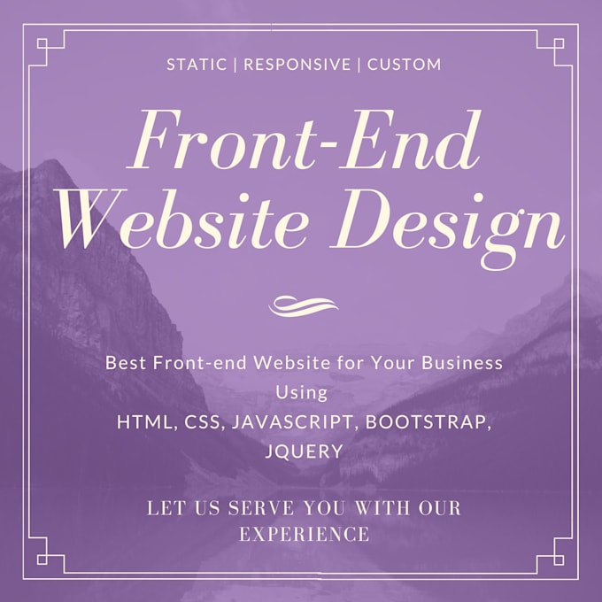 Design custom and responsive frontend website by Zafarsarki | Fiverr
