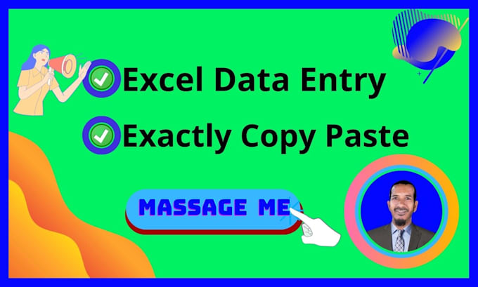 Do excel data entry copy paste work within 24 hours by Sadekmia24 | Fiverr
