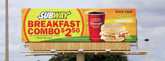 Design digital billboard signage, shop signs yard sign by Azapro | Fiverr