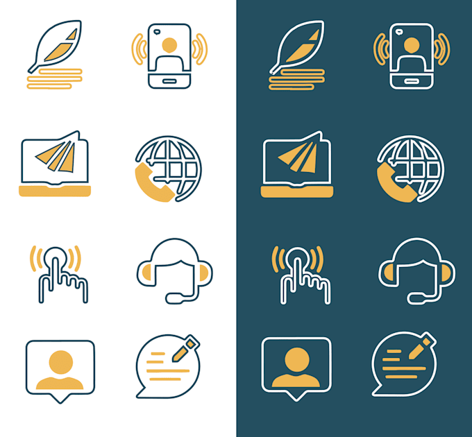 Design high quality flat icon design set for your web and mobile by ...