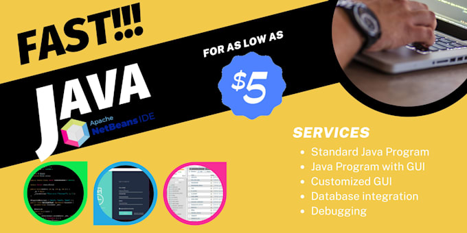 Do java project in netbeans with or without database by Ferryedpan | Fiverr