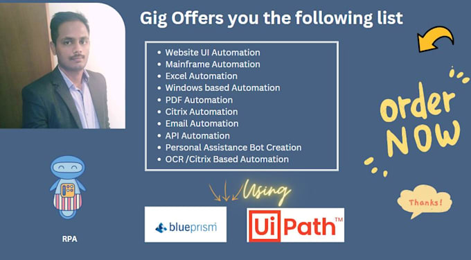 Automate any business process using uipath rpa tool by Dhinagaranashok ...