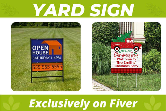 Design awesome yard sign, banner, signage by Duagraphicx23 | Fiverr